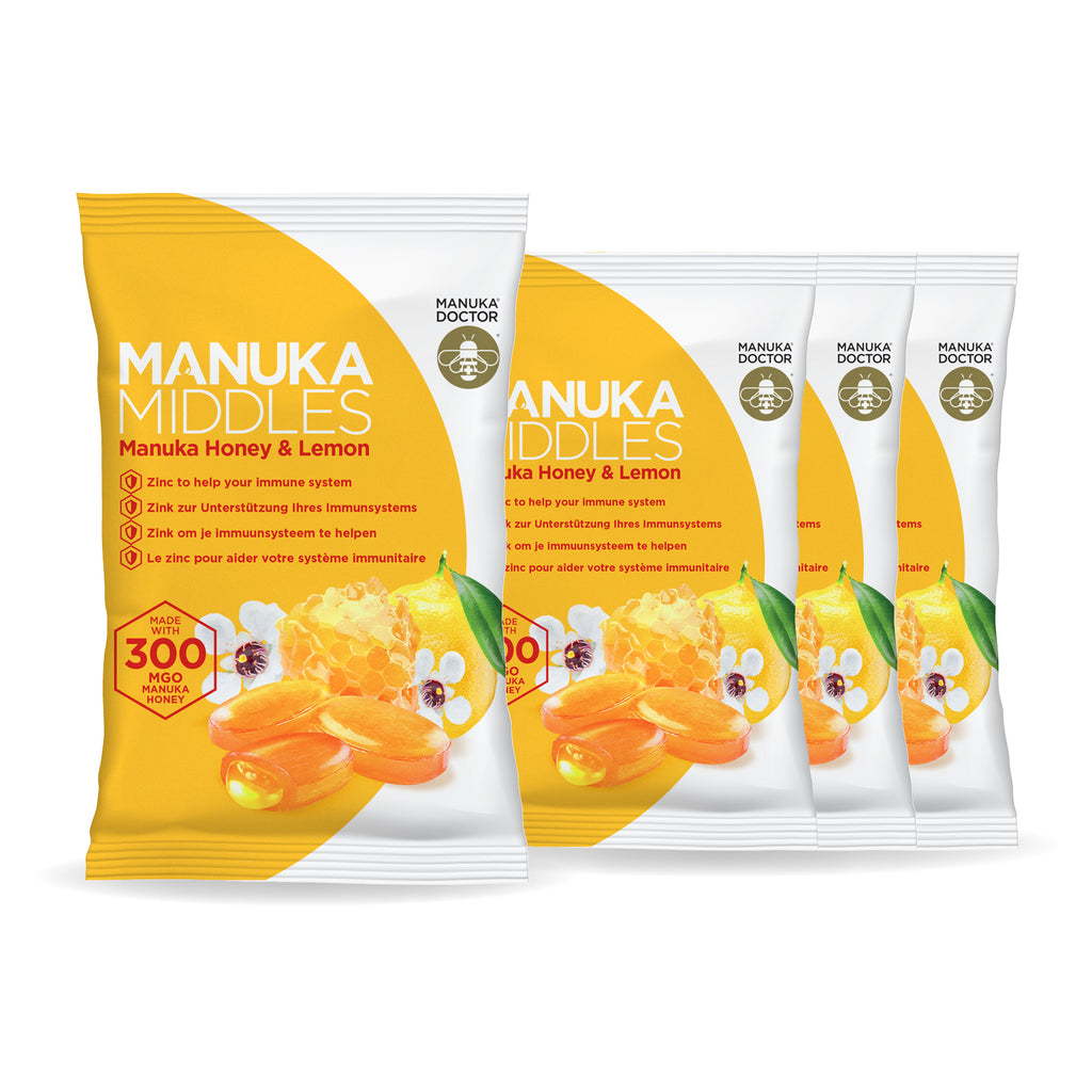 4 x Manuka Middles – Miód Manuka i cytryna - Manuka Doctor Poland