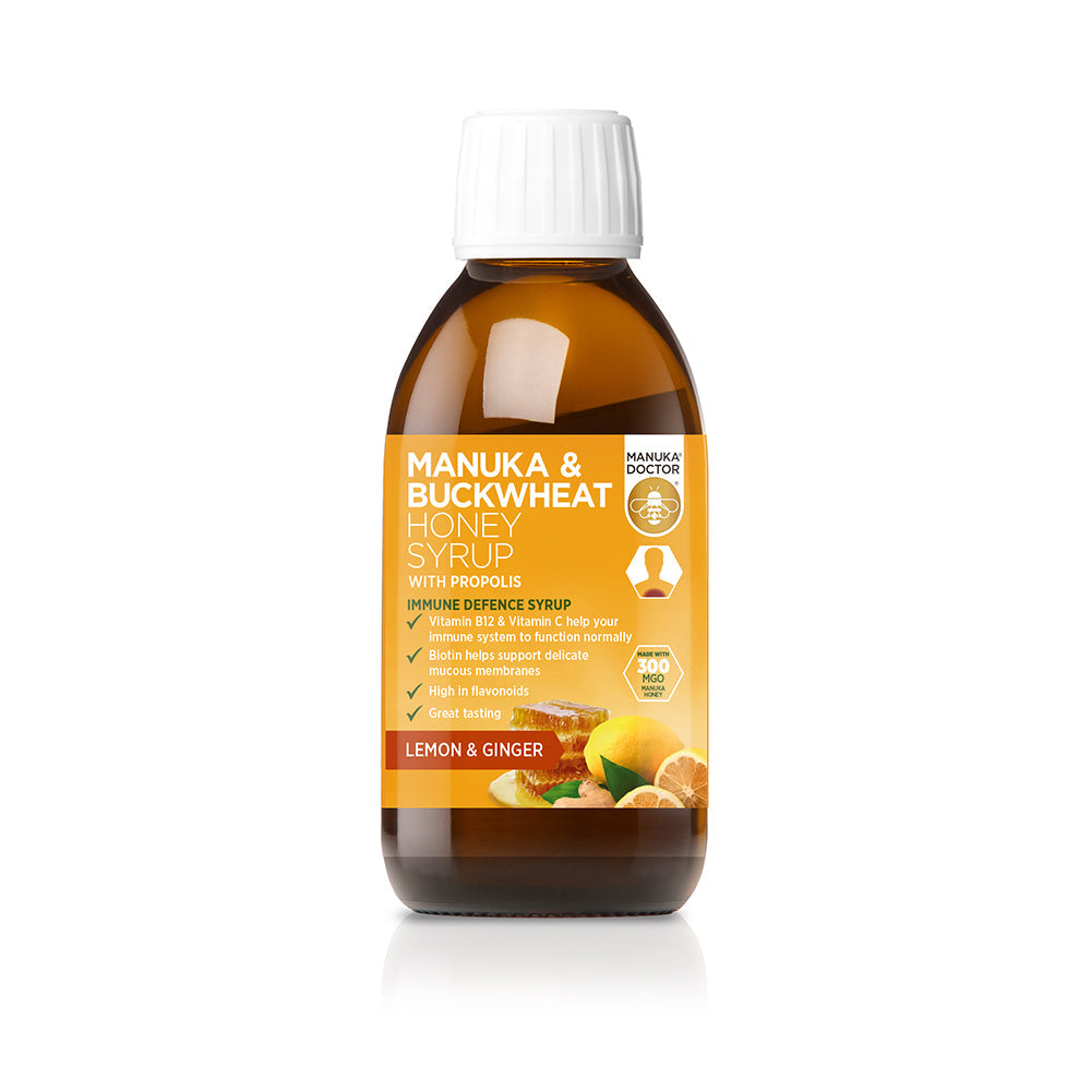 Syrop na odporność - cytryna i imbir - Manuka Doctor Poland